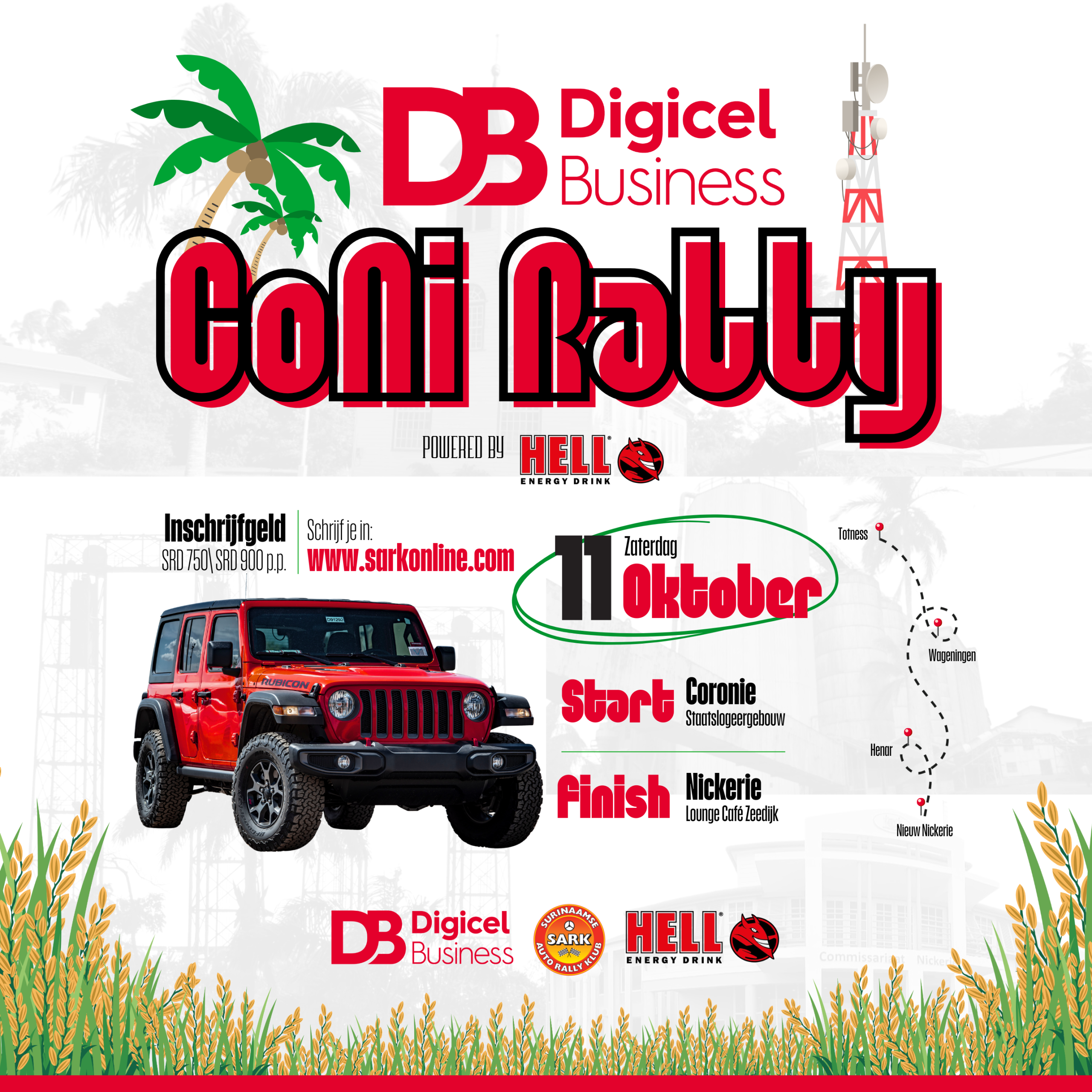 Digicel Business CoNi Rally 2025 powered by Hell Energy - Uitslag - SARK